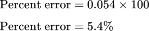 Percent Error - Math Steps, Examples & Questions