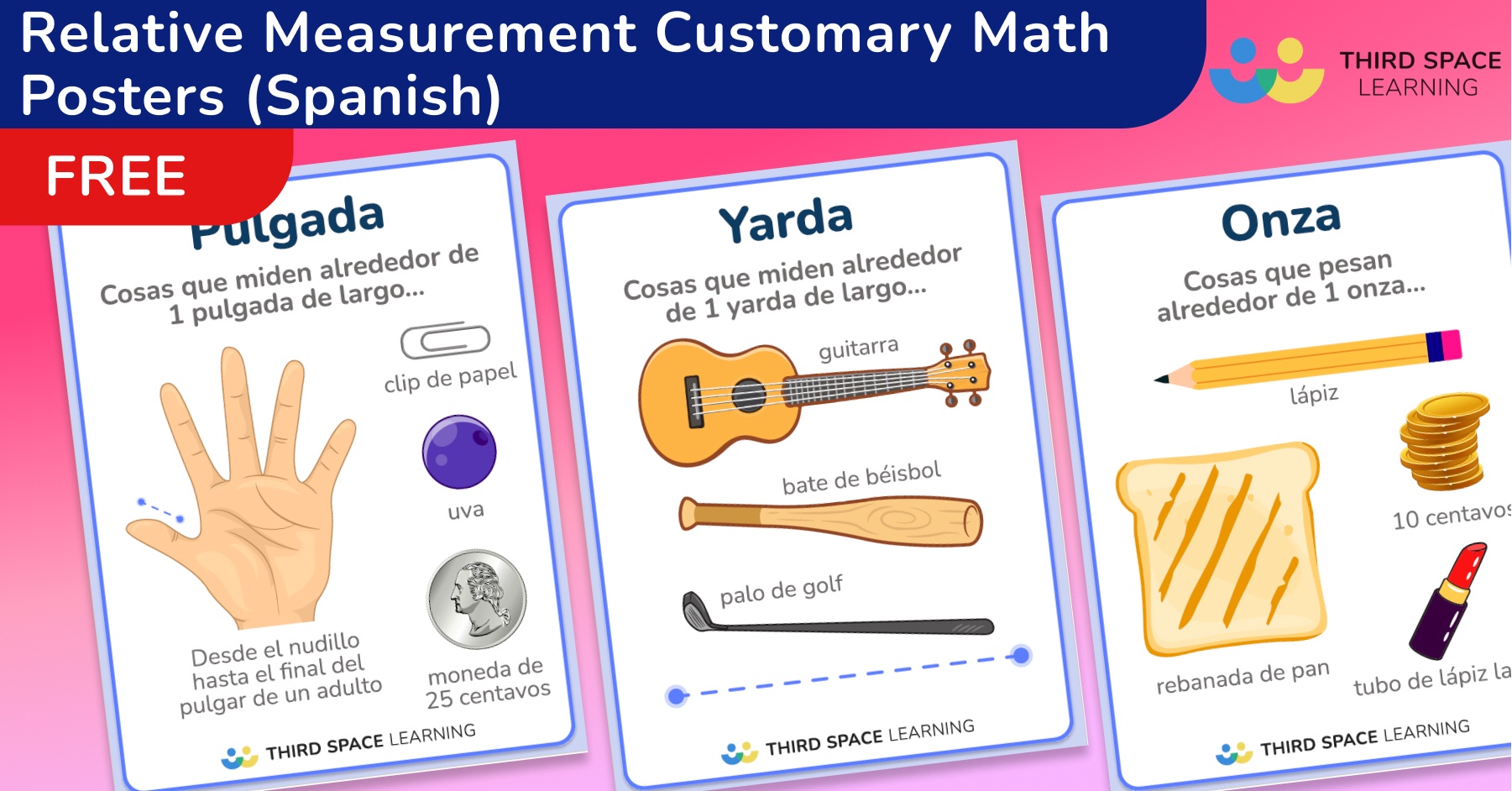 [FREE] Relative Measurement Metric Math Posters (Spanish Version)