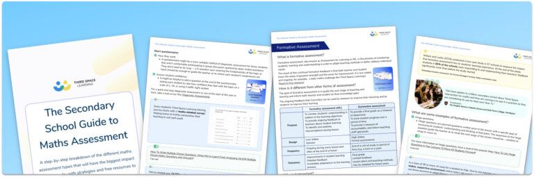 The Secondary School Guide to Maths Assessment - Third Space Learning