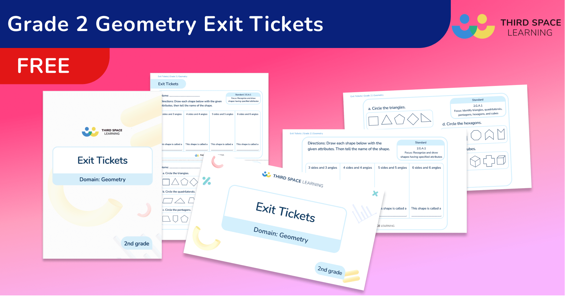 [FREE] Exit Tickets Grade 2 - Geometry