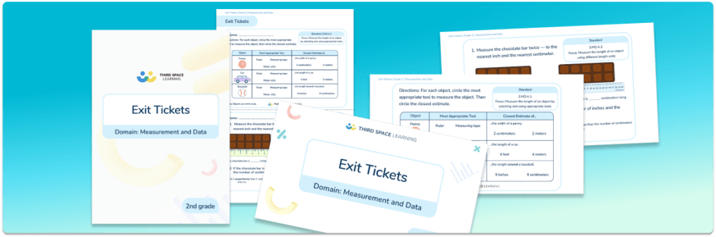 [FREE] Exit Tickets Grade 2 - Measurement and Data