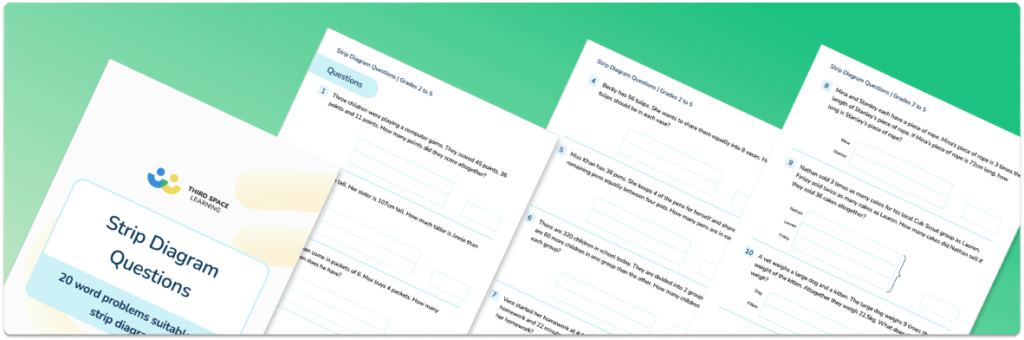 [FREE] Strip Diagram Questions