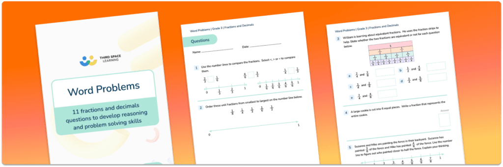[FREE] Word Problems Grade 3 Fractions and Decimals