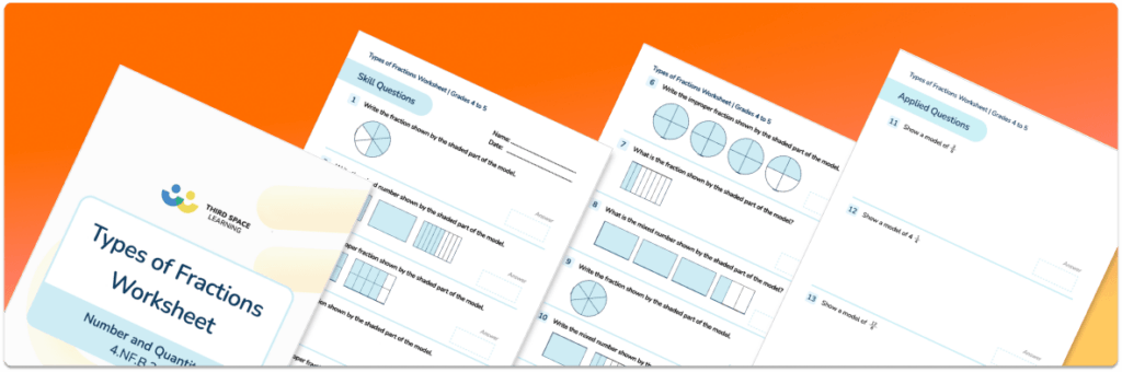 [FREE] Types Of Fractions Worksheet