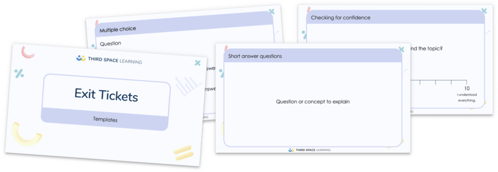 How To Use Exit Tickets As Assessment For Learning [Free Template]