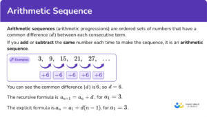 Arithmetic Sequence - Math Steps, Examples & Questions