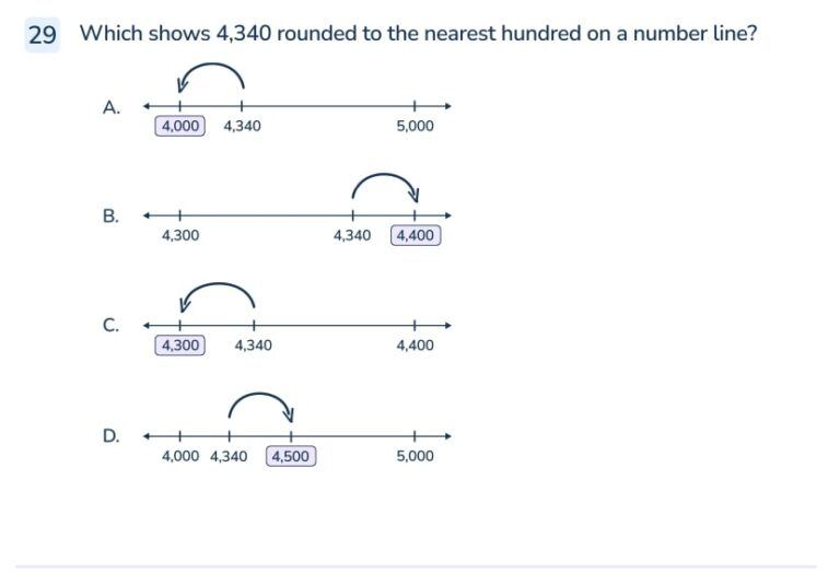 4th Grade Math Test And Answer Key: Prep For State Assessments