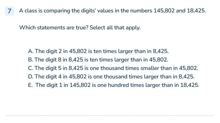 4th Grade Math Test And Answer Key: Prep For State Assessments