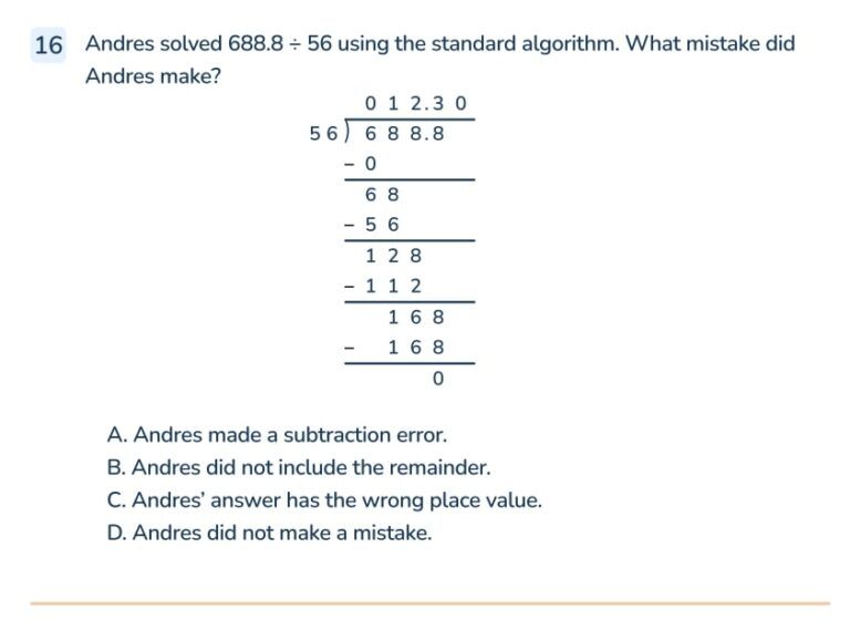 6th Grade Math Test And Answer Key: Prep For State Assessments
