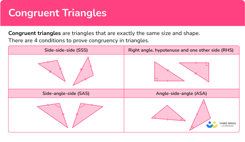 Congruent Triangles - Math Steps, Examples & Questions