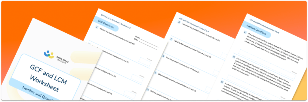 [FREE] GCF And LCM Worksheet