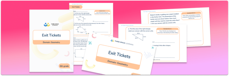 [FREE] Exit Tickets Grade 6 - Geometry