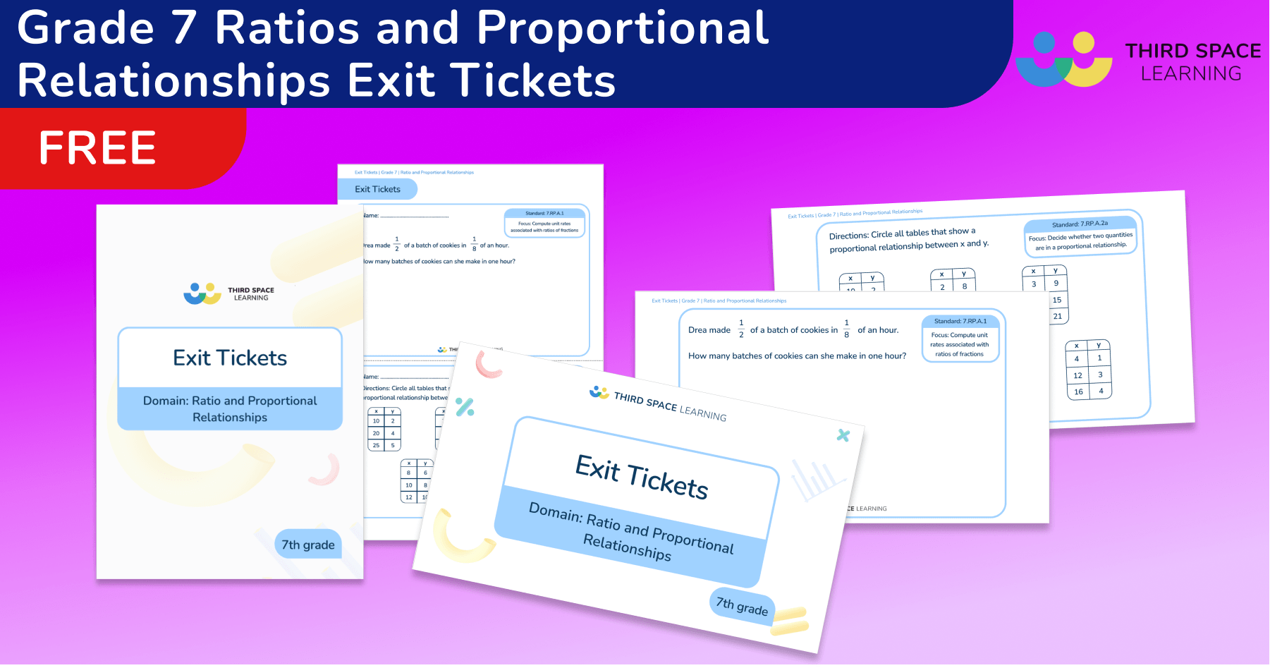 [FREE] Exit Tickets Grade 7 - Ratios and Proportional Relationships