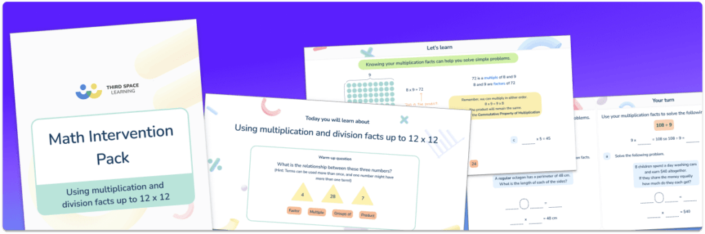 [FREE] Math Intervention Pack Operations and Algebraic Thinking