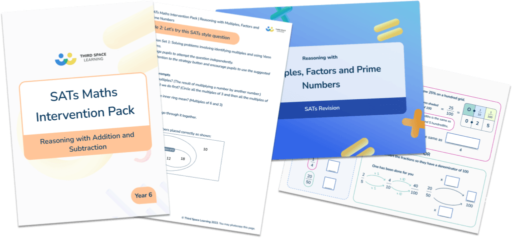 [FREE] SATs Maths Intervention Pack - Third Space Learning