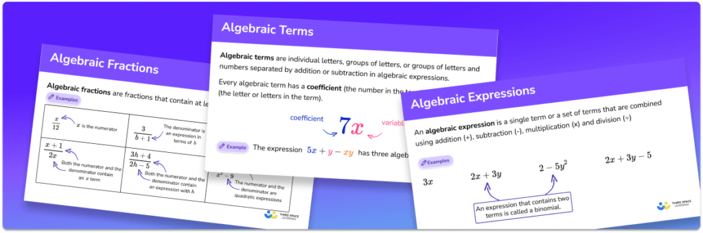 [FREE] GCSE Revision Cards: Algebra