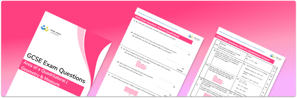 Area Of A Quadrilateral Exam Questions - GCSE Maths [FREE]