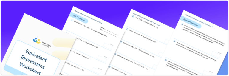 [FREE] Equivalent Expressions Worksheet