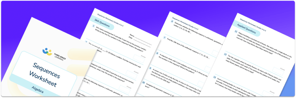 [FREE] Sequences Worksheet