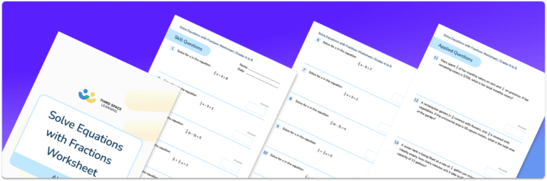 [FREE] Solve Equations With Fractions Worksheet