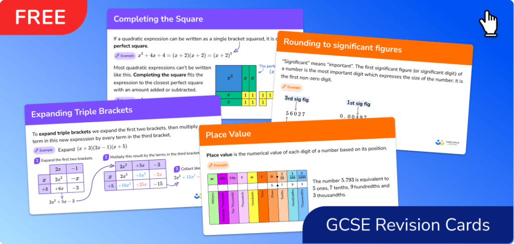 Revision Cards - Third Space Learning