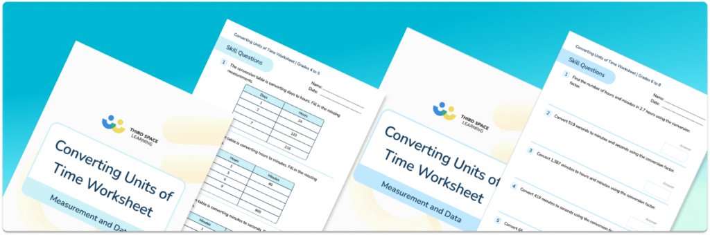 [FREE] Converting Units Of Time Worksheet
