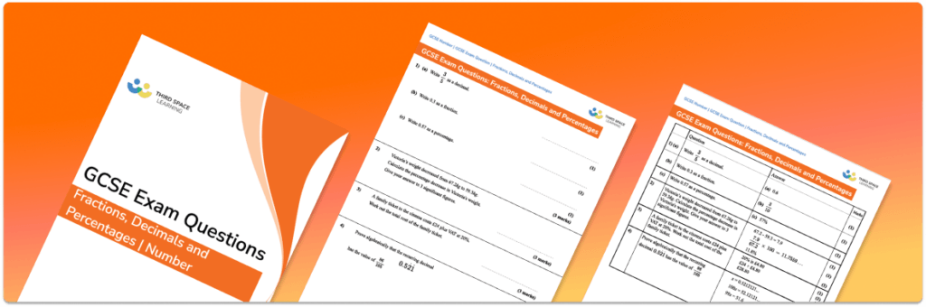Fractions Decimals And Percentages Exam Questions - GCSE Maths [FREE]