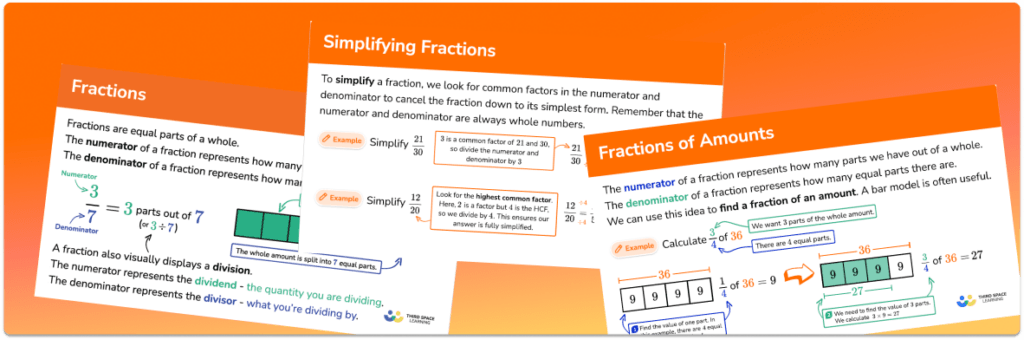 [FREE] GCSE Revision Cards: Fractions