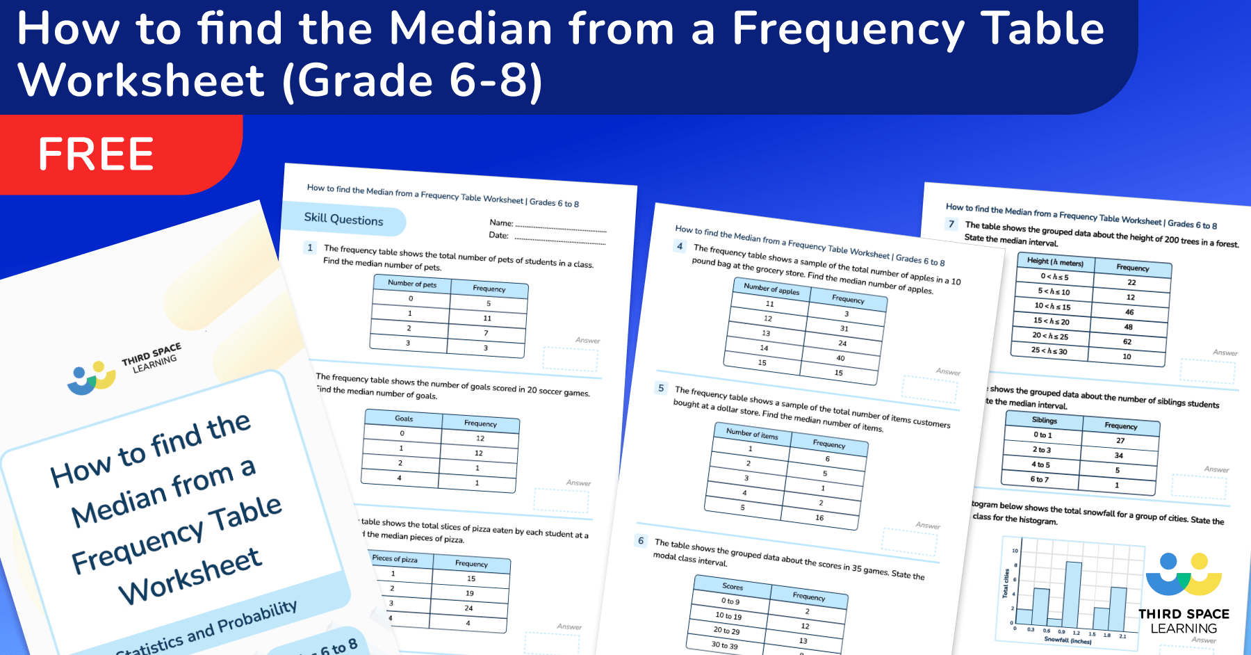 [FREE] How To Find The Median From A Frequency Table Worksheet