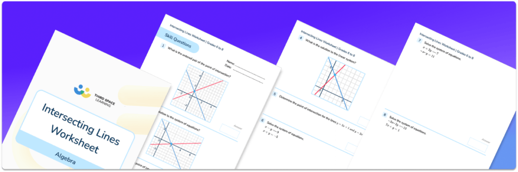 [FREE] Intersecting Lines Worksheet