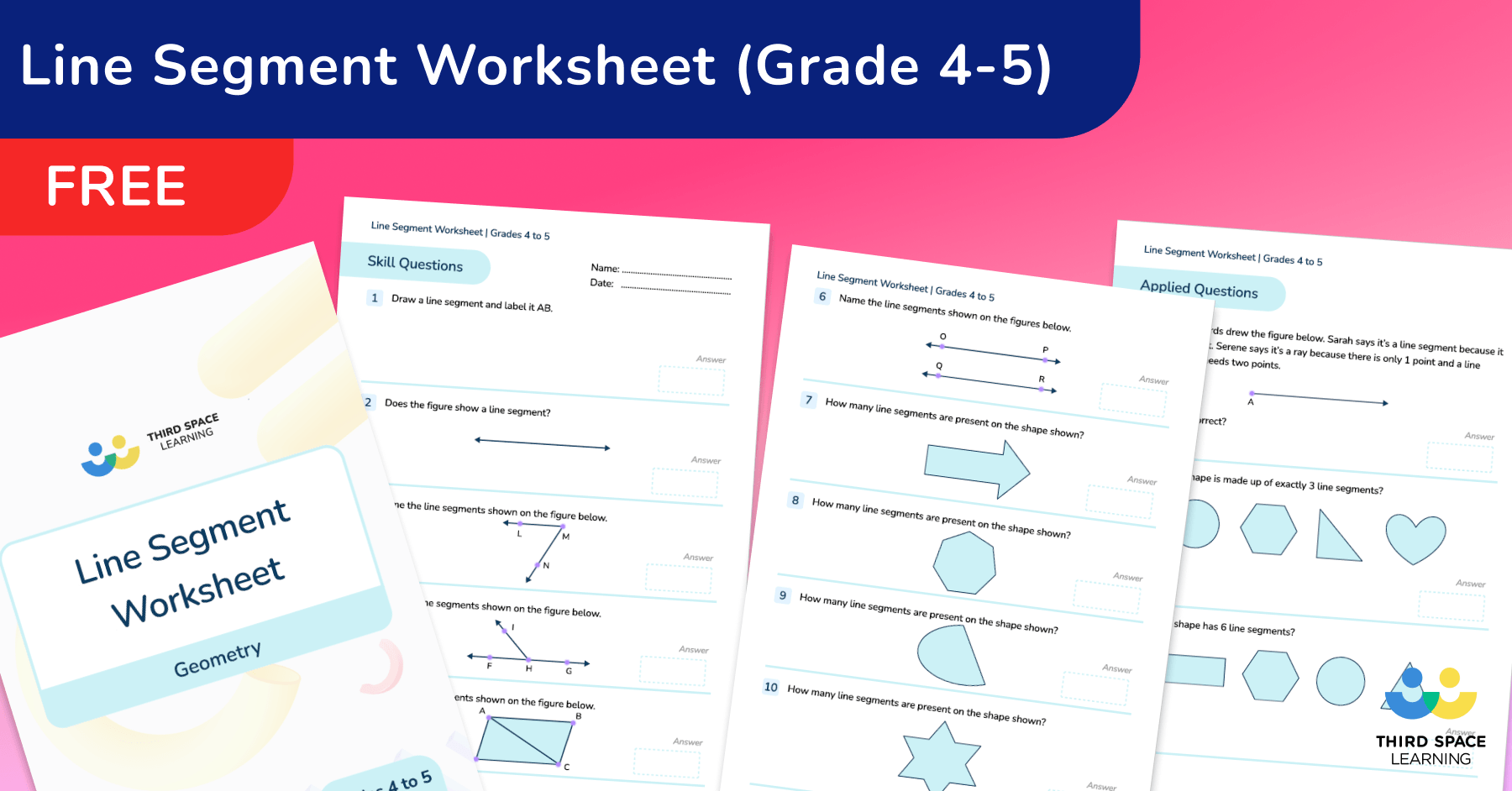 [FREE] Line Segment Worksheet