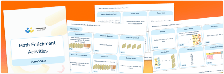 [FREE] Place Value 2nd Grade Math Enrichment Activities