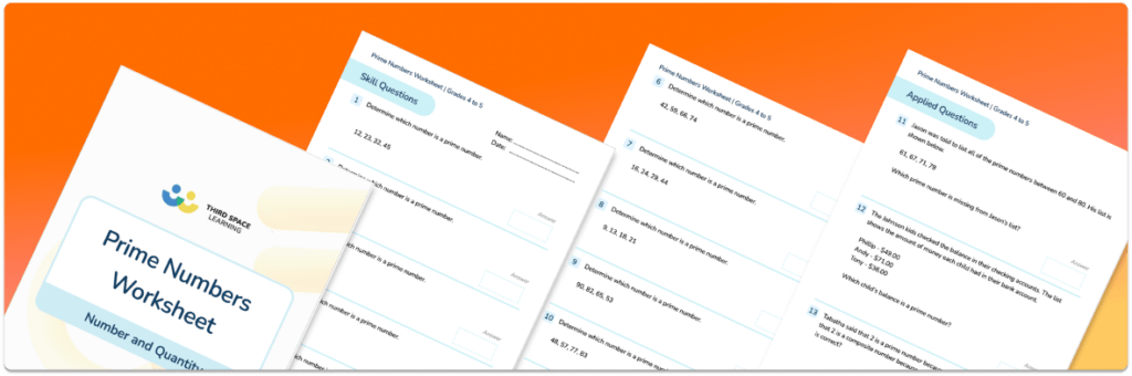 [FREE] Prime Numbers Worksheet