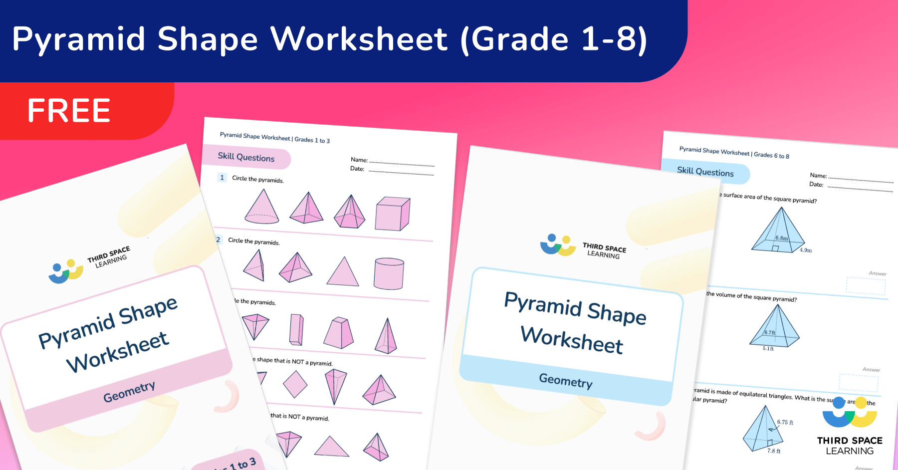[FREE] Pyramid Shape Worksheet