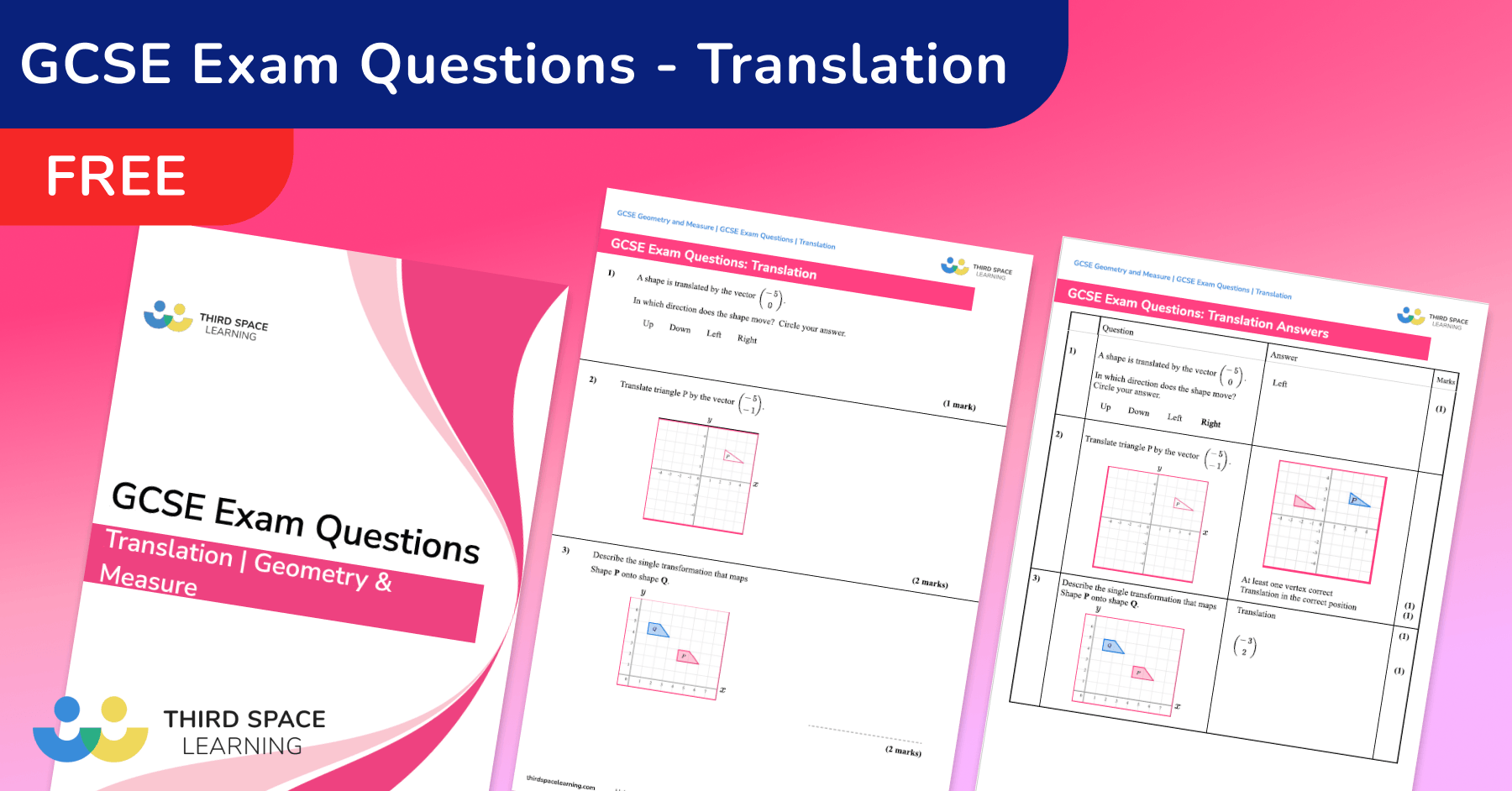 Translation Exam Questions - GCSE Maths [FREE]