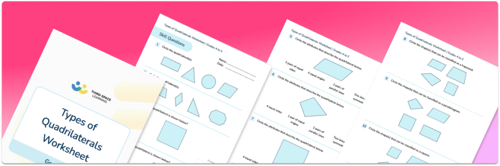 [FREE] Types Of Quadrilaterals Worksheet