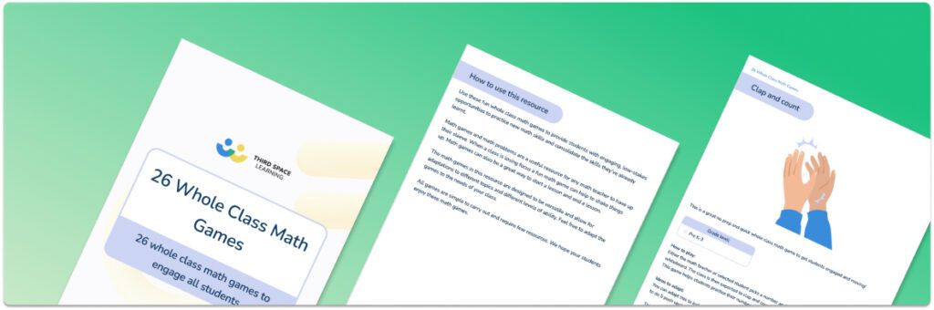 [FREE] 26 Whole Class Math Games