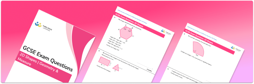 2D Shapes Exam Questions - GCSE Maths [FREE]