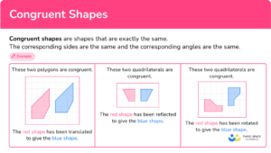 Congruent Shapes - Math Steps, Examples & Questions