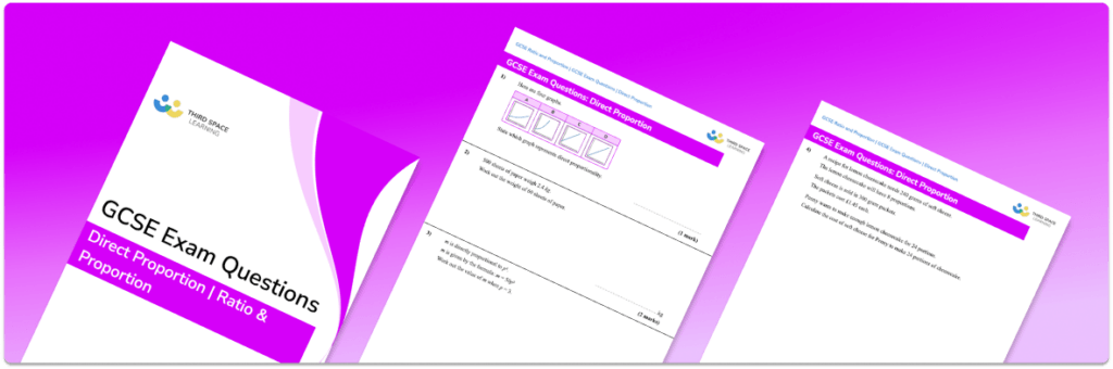 Direct Proportion Exam Questions - GCSE Maths [FREE]