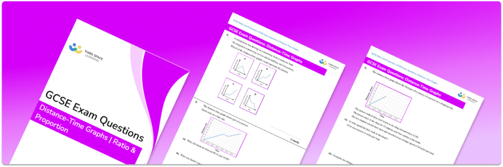 Distance Time Graph Exam Questions - GCSE Maths [FREE]