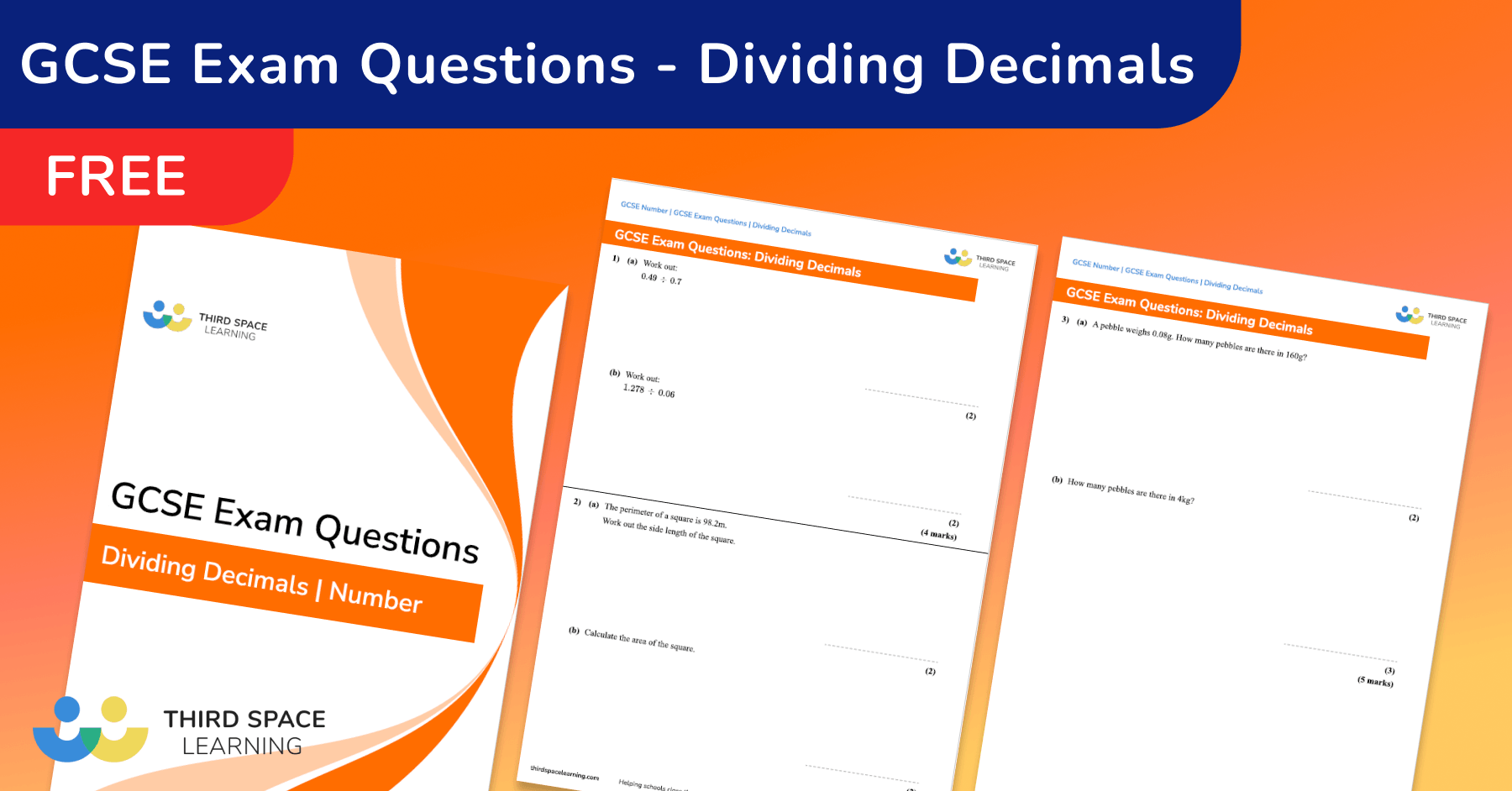 Dividing Decimals Exam Questions - GCSE Maths [FREE]
