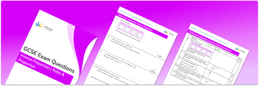 Inverse Proportion Exam Questions - GCSE Maths [FREE]