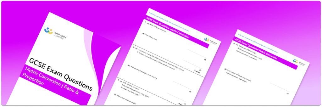 Metric Conversion Exam Questions - GCSE Maths [FREE]