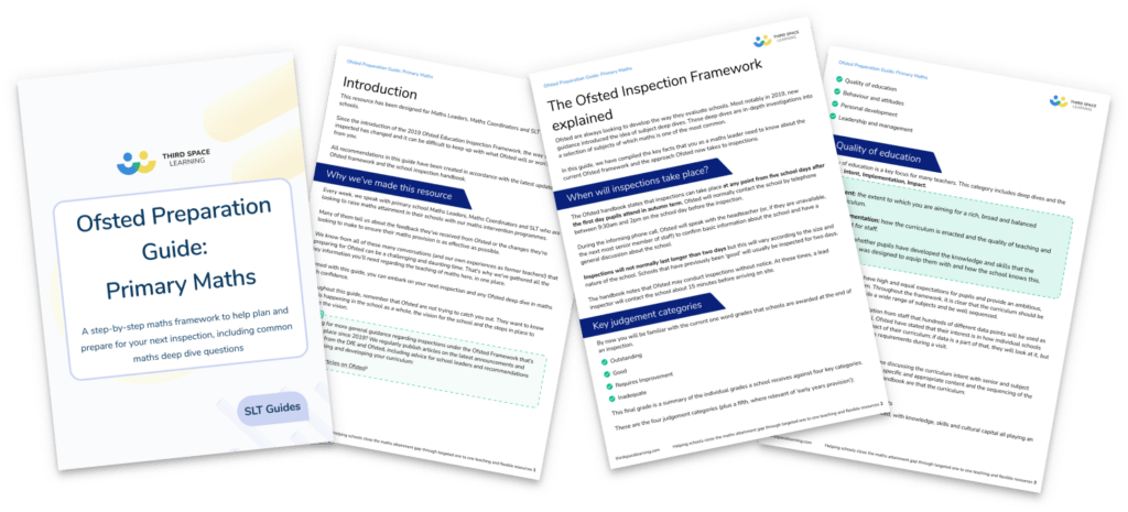 [FREE] Ofsted Preparation Guide: Primary Maths - Third Space Learning