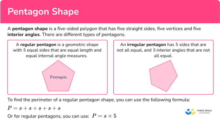 Pentagon Shape - Definition, Examples & Practice Questions