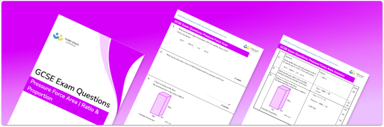 Pressure Force Area Exam Questions - GCSE Maths [FREE]