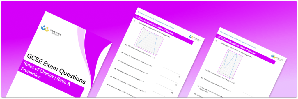 Rate Of Change Exam Questions - GCSE Maths [FREE]