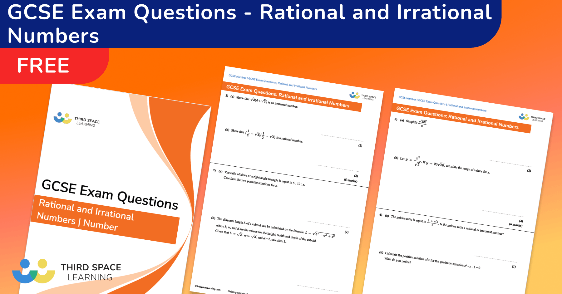 Rational And Irrational Numbers Exam Questions - GCSE Maths [FREE]