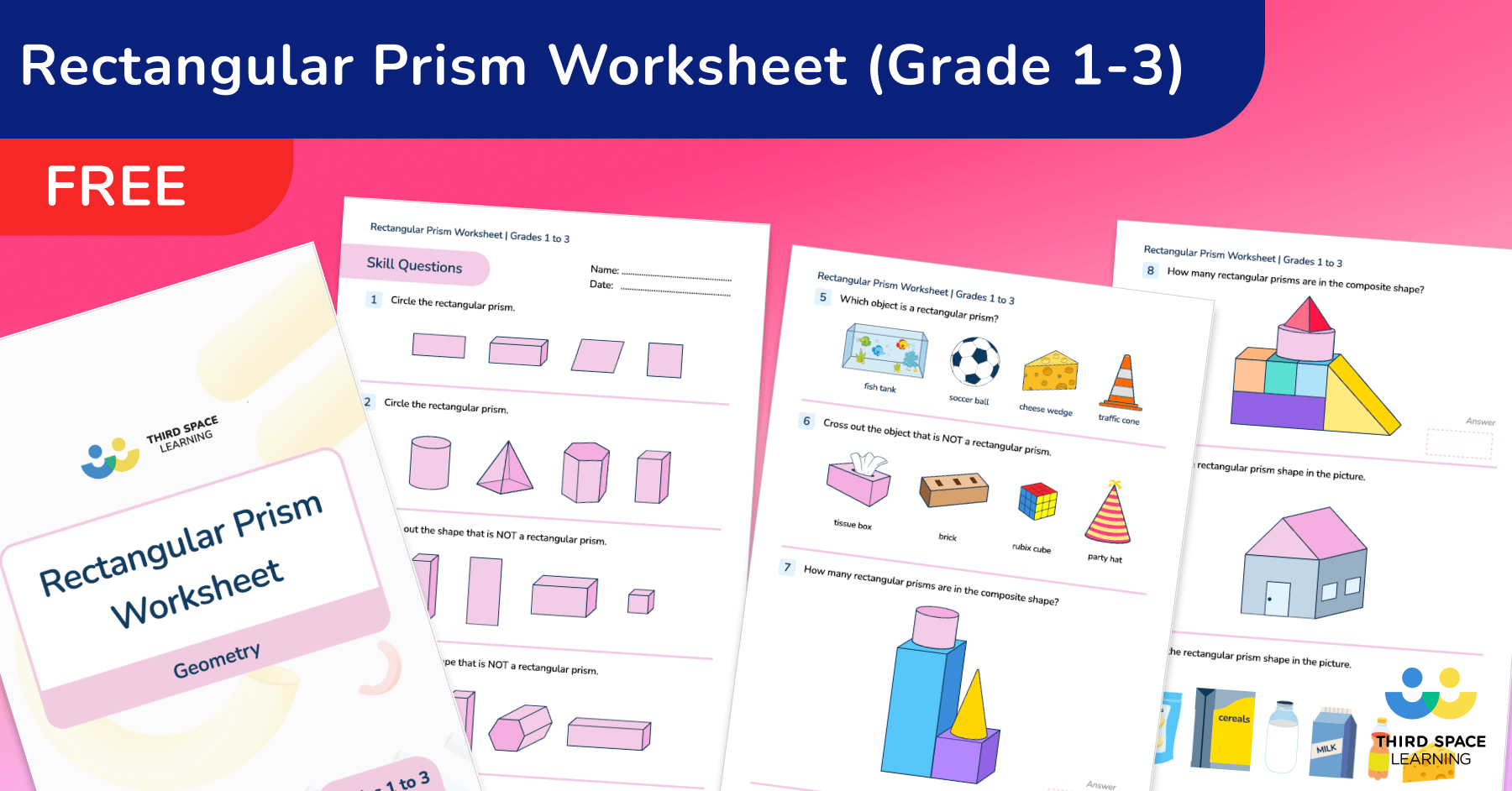 [FREE] Rectangular Prism Worksheet